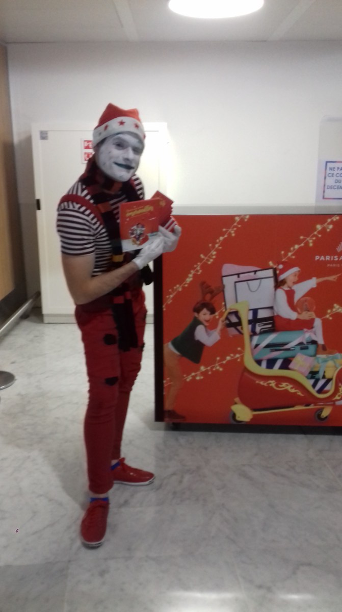 Le Mime Fpao et aux aéroports de Paris pour Noël | Le Mime F.P.A.O